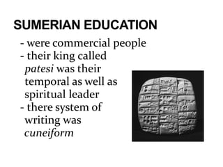 Sumerian Education