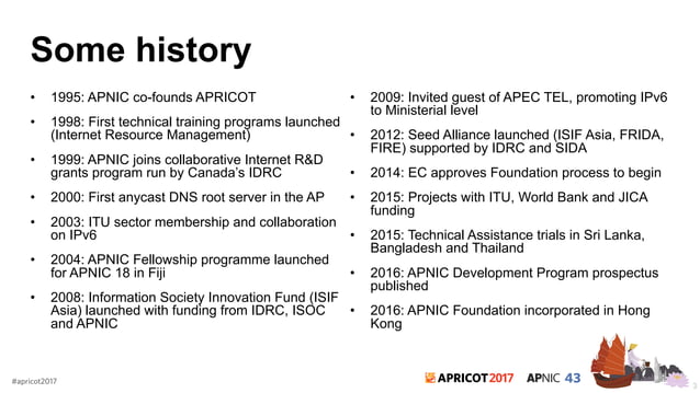 APNIC Foundation: Why, what and how? | PDF | Internet | Computing
