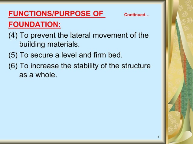 Foundation ppt | PPT