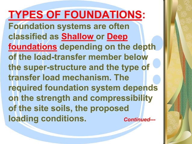 Foundation ppt | PPT