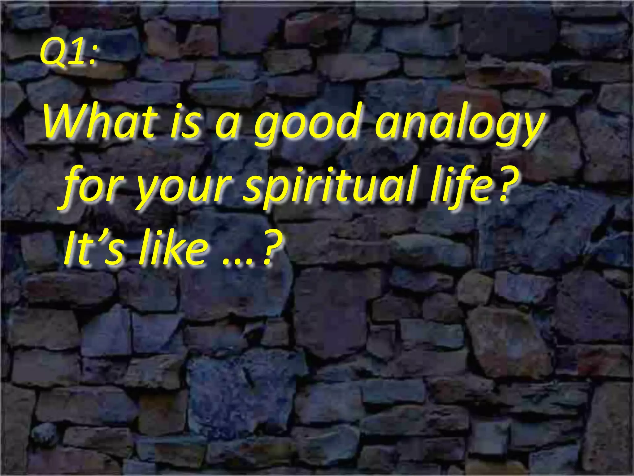 Foundation Stones Intro1: A Spiritual Building's Foundation | PPT