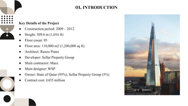 foundation and structural system of the shard building | PPTX