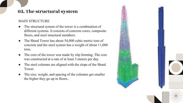 foundation and structural system of the shard building | PPTX