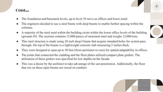 foundation and structural system of the shard building | PPTX