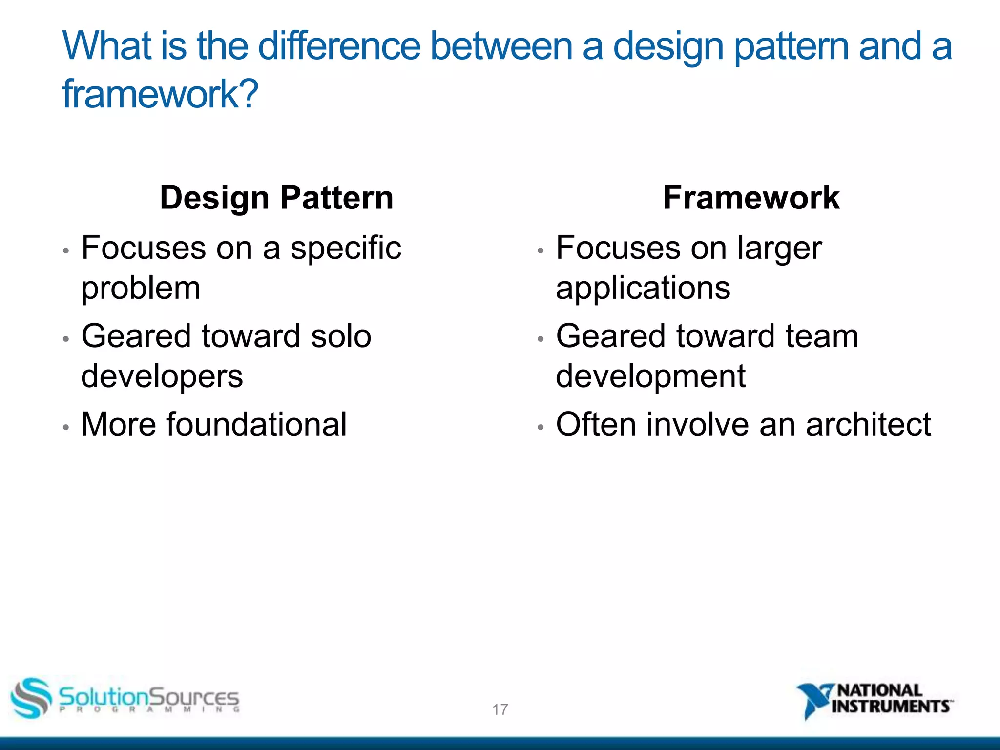 Foundational Design Patterns for Multi-Purpose Applications | PPT