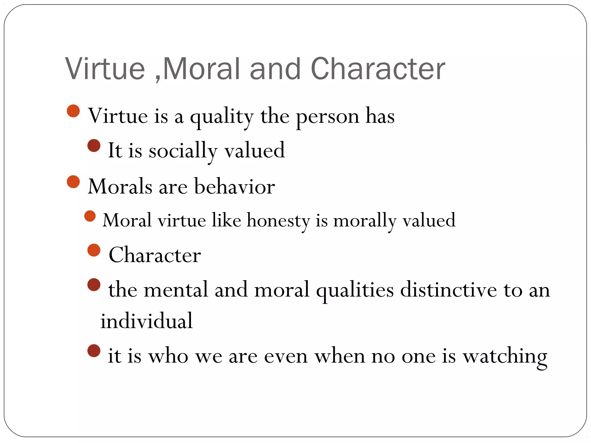 Foundational principles of morality | PPT