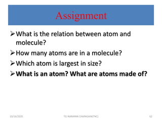 Foundation and fundamentals of chemistry ppt | PPTX