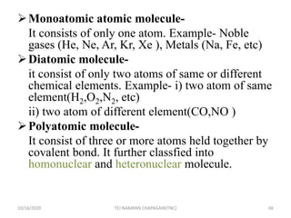 Foundation and fundamentals of chemistry ppt | PPTX