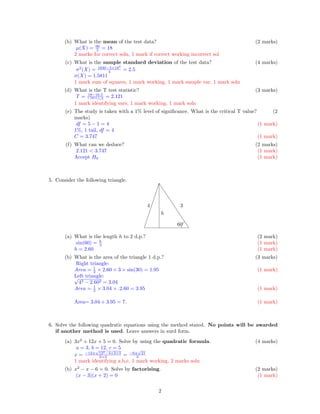 Foundation c2 exam june 2013 resit 2 sols | PDF