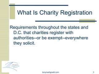 Demystifying State Charity Registration Laws | PPT