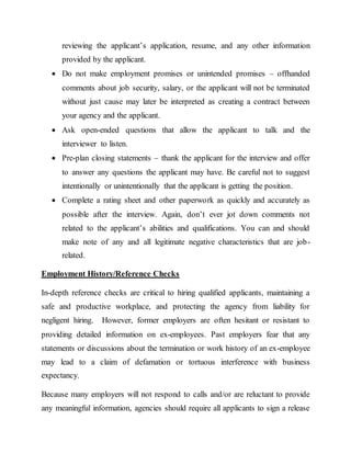 Employment Test: Processes of Conducting Test | PDF