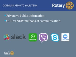Rotary Foundation communication tools | PPTX