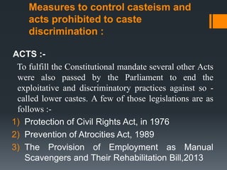 inequalities due to caste system | PPTX