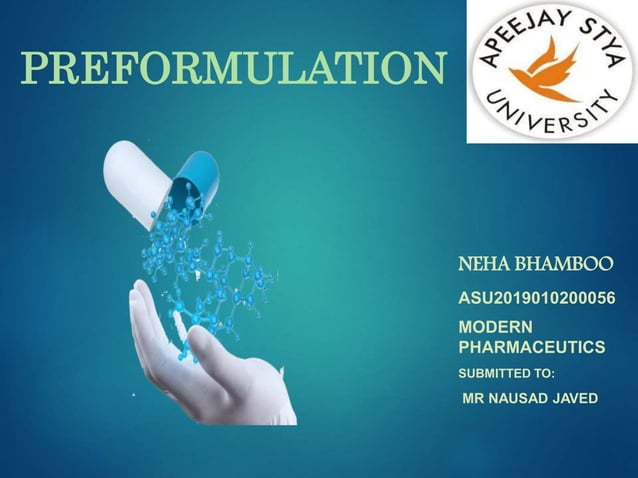 preformulation | PPT
