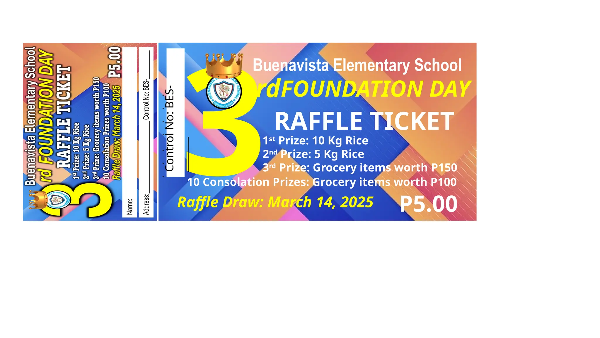 FOUNDATION DAY Raffle Ticket layout.pptx