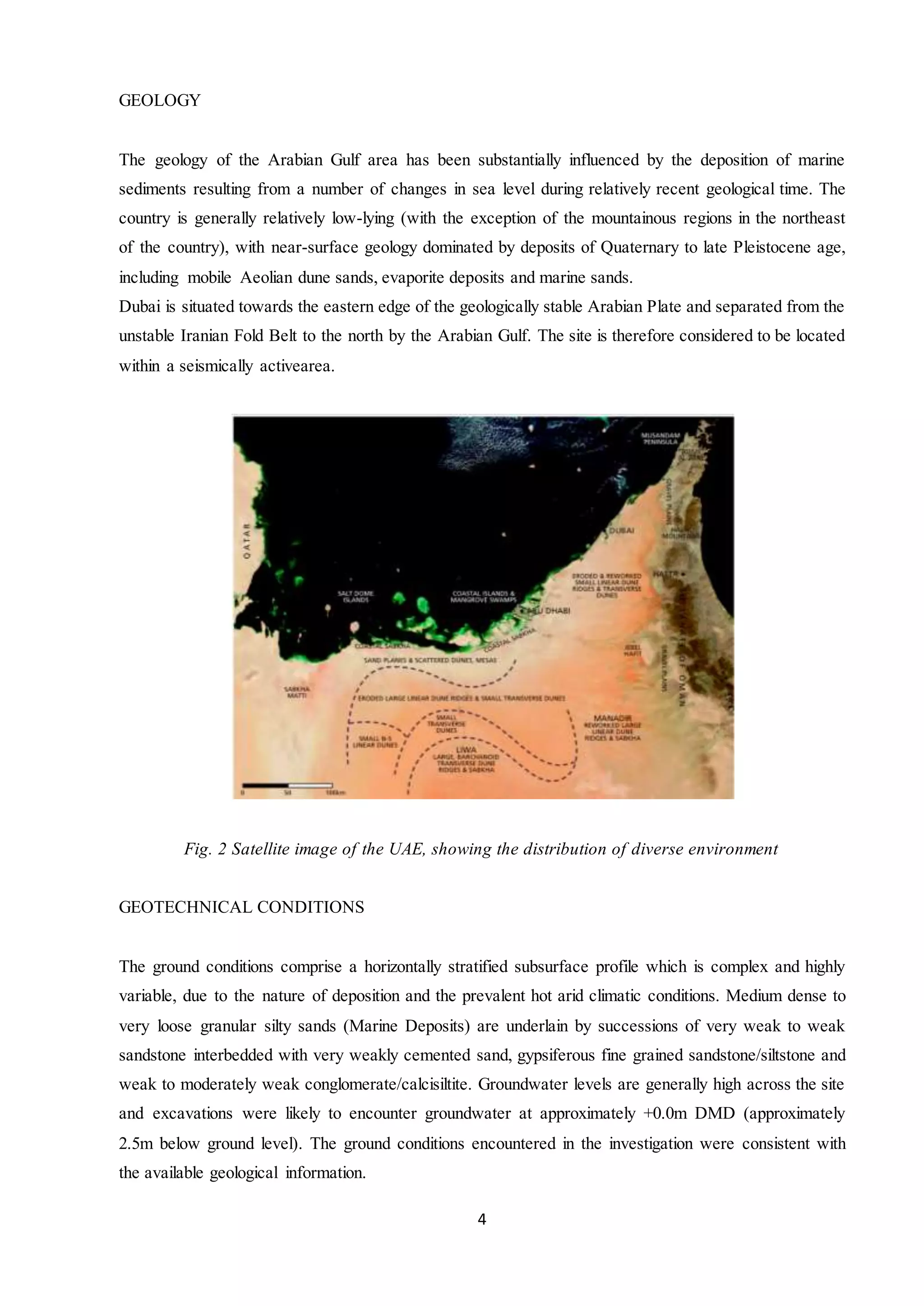 Foundation design of burj khalifa (deep foundation ) | DOCX