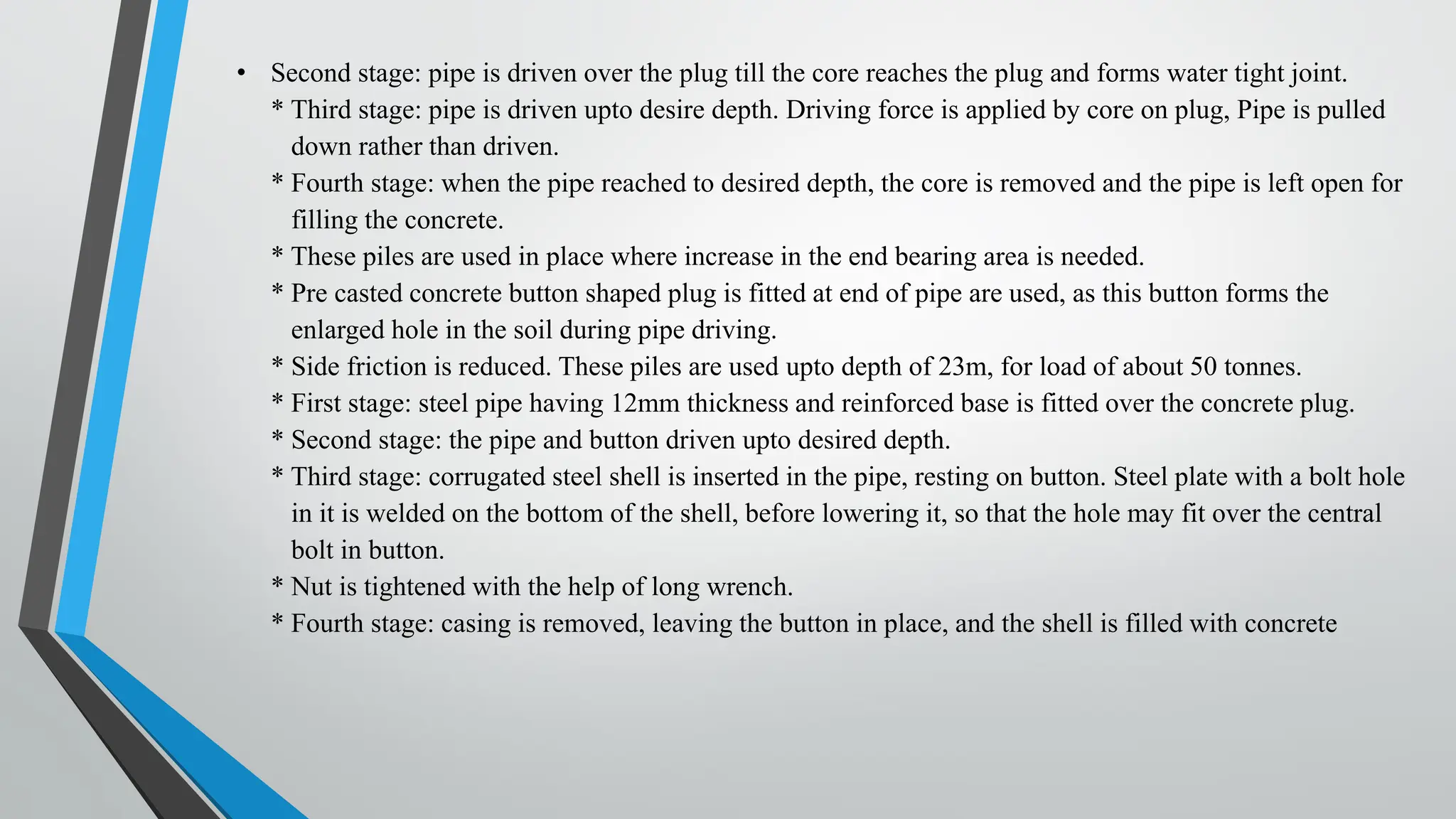 Types of pile according to their composition | PDF