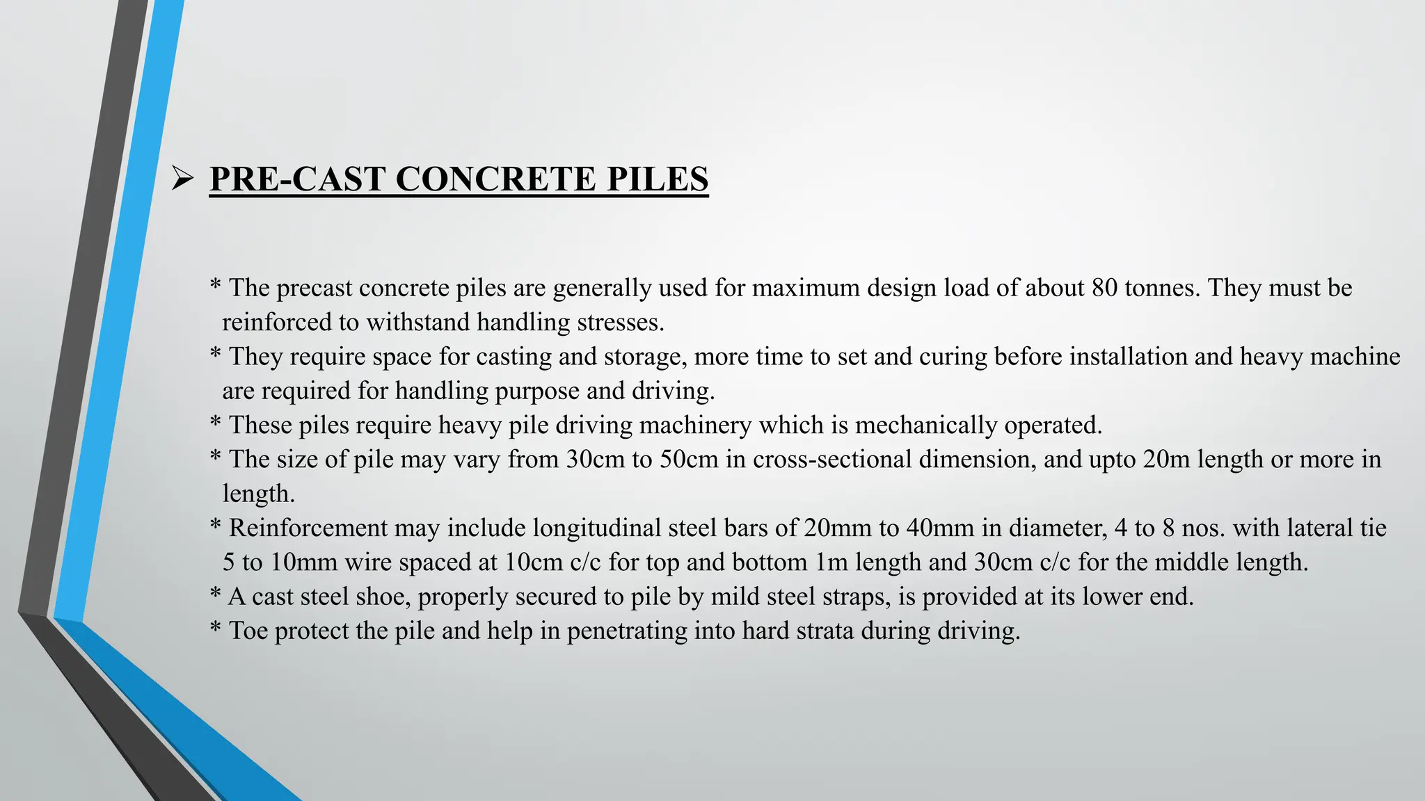 Types of pile according to their composition | PDF