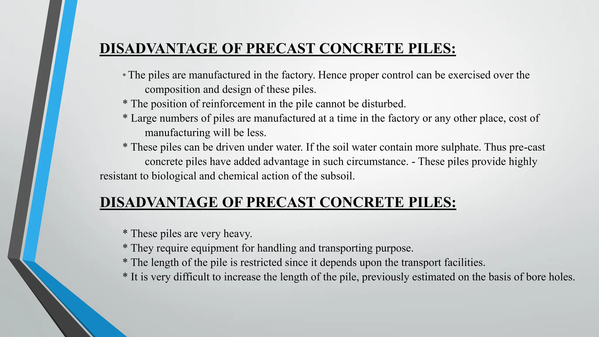 Types of pile according to their composition | PDF
