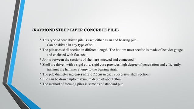 Types of pile according to their composition | PDF