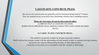 Types of pile according to their composition | PDF