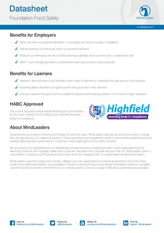 Foundation Food Safety | PDF
