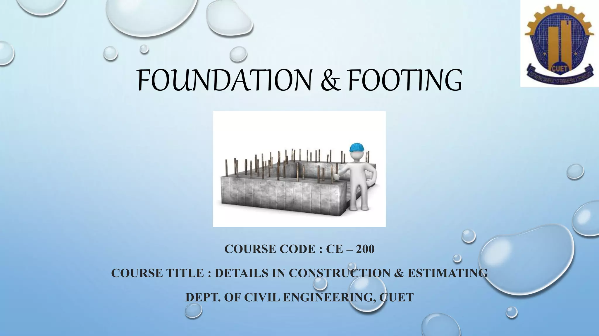 Foundation & Footings | PPTX