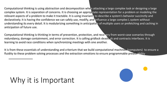 Foundation For Computational Computing Ppt