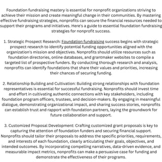 Foundation Fundraising Mastery: Essential Strategies for Nonprofits ...