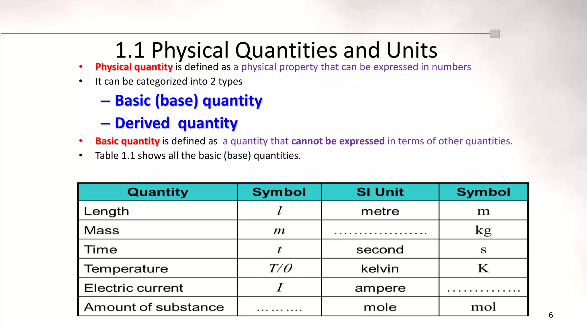 Chapter 1: Physical Quantities Unit, And Vectors | PPTX