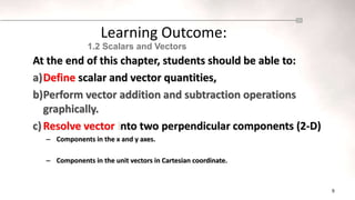 Chapter 1: Physical Quantities Unit, And Vectors | PPTX