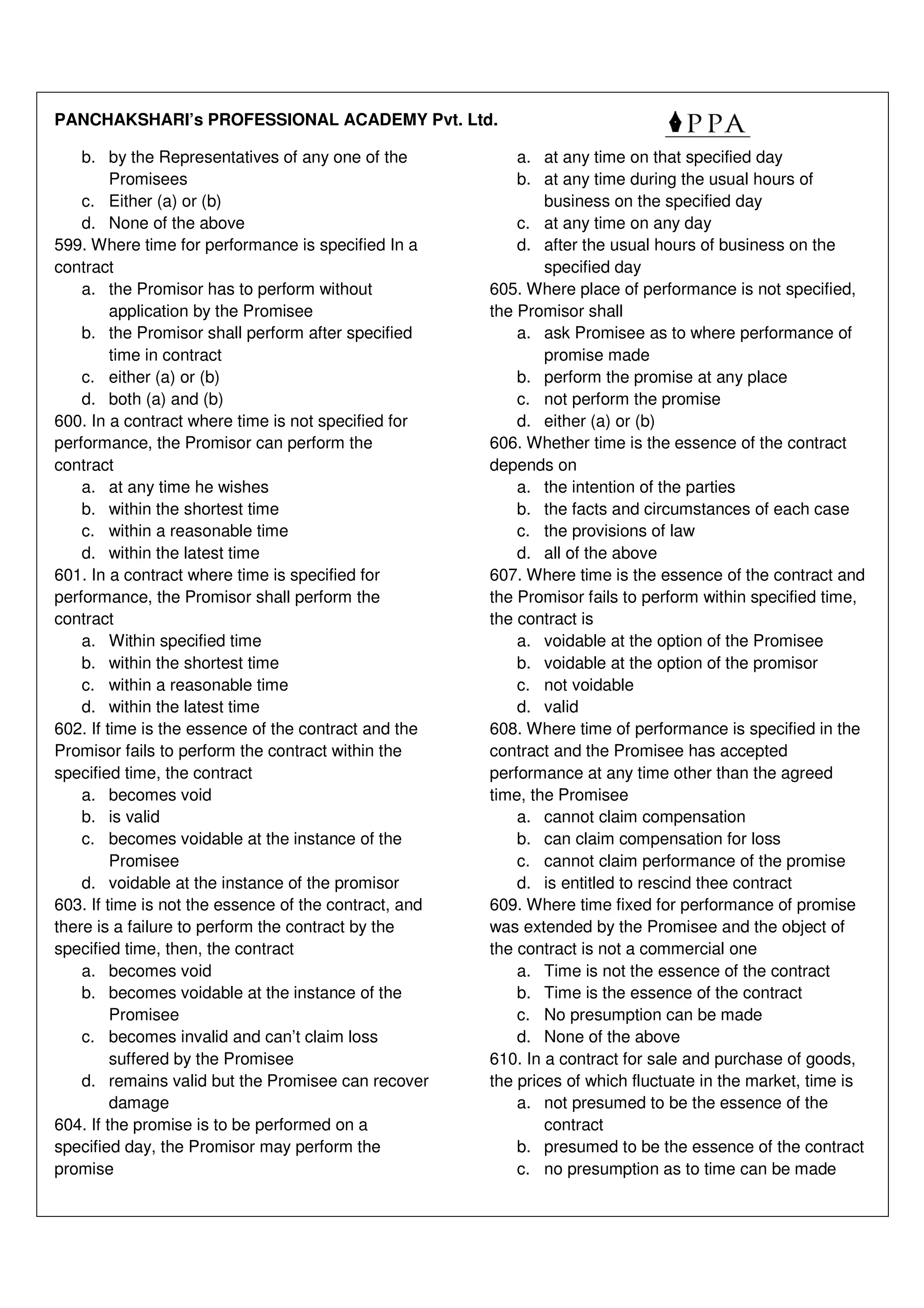 Foundation level law_extra_multiple_choice_questions_practice_sheet | PDF