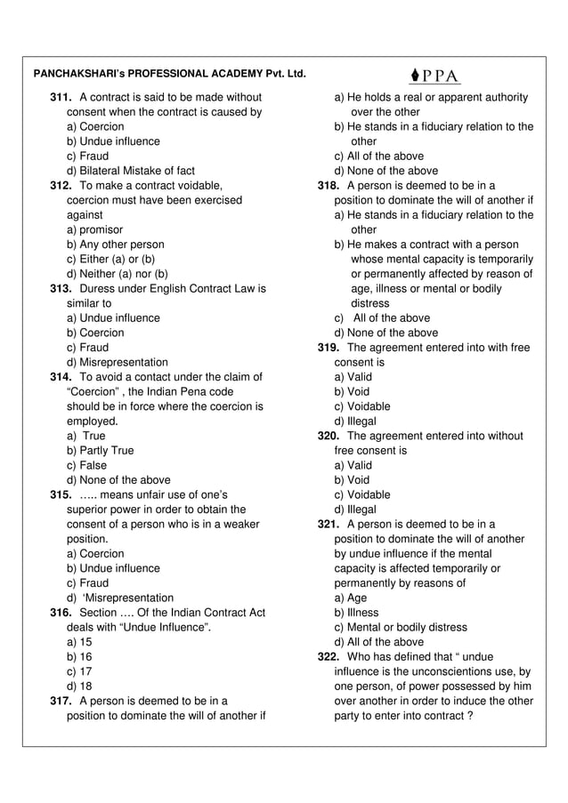 Foundation level law_extra_multiple_choice_questions_practice_sheet | PDF