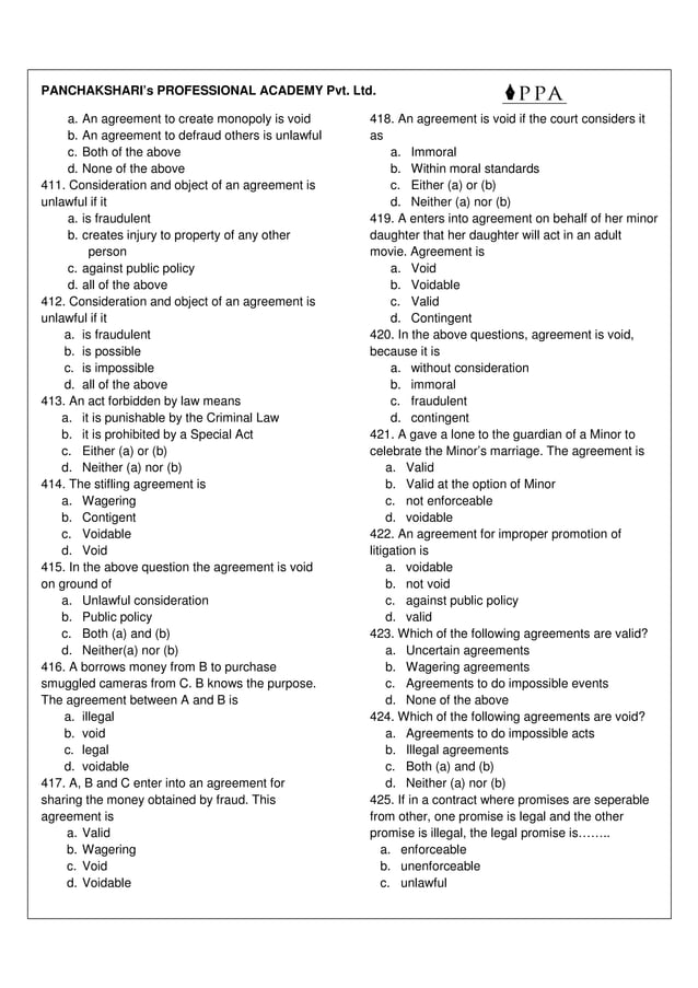 Foundation level law_extra_multiple_choice_questions_practice_sheet | PDF