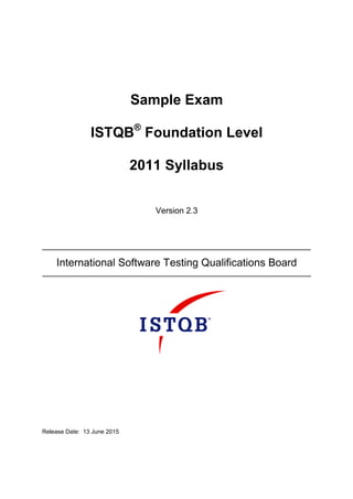 Foundation level sample_exam_v2.3_answers_and_justification | PDF