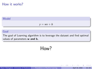 Foundation of Machine Learning | PDF