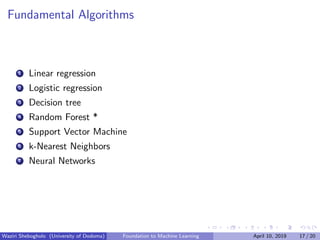 Foundation of Machine Learning | PDF
