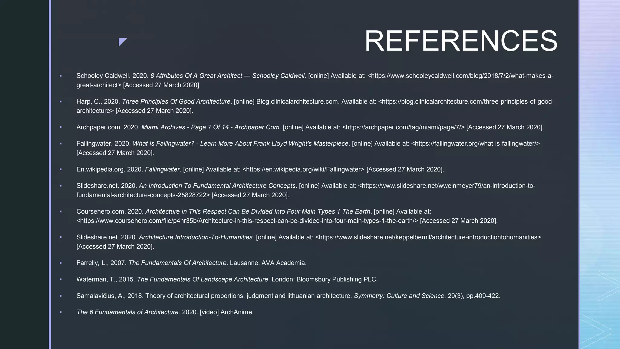 Foundation of architecture presentation | PPTX