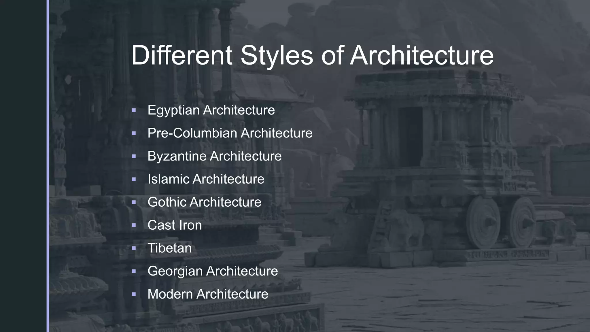 Foundation of architecture presentation | PPTX