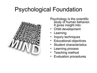 Foundation of curriculum | PPT
