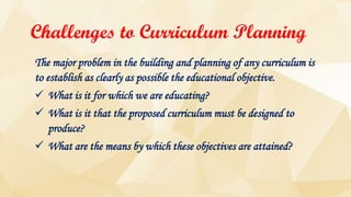 Ed 713: Foundation of curriculum planning | PPT