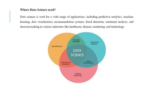 Foundation of Data Science - Introduction to Data Science | PPT