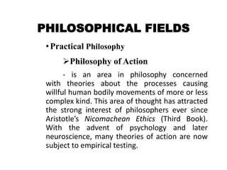 Foundation of education philosophical fields (theoretical & practical ...