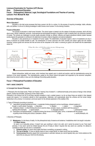 Foundation of education (1) | PDF