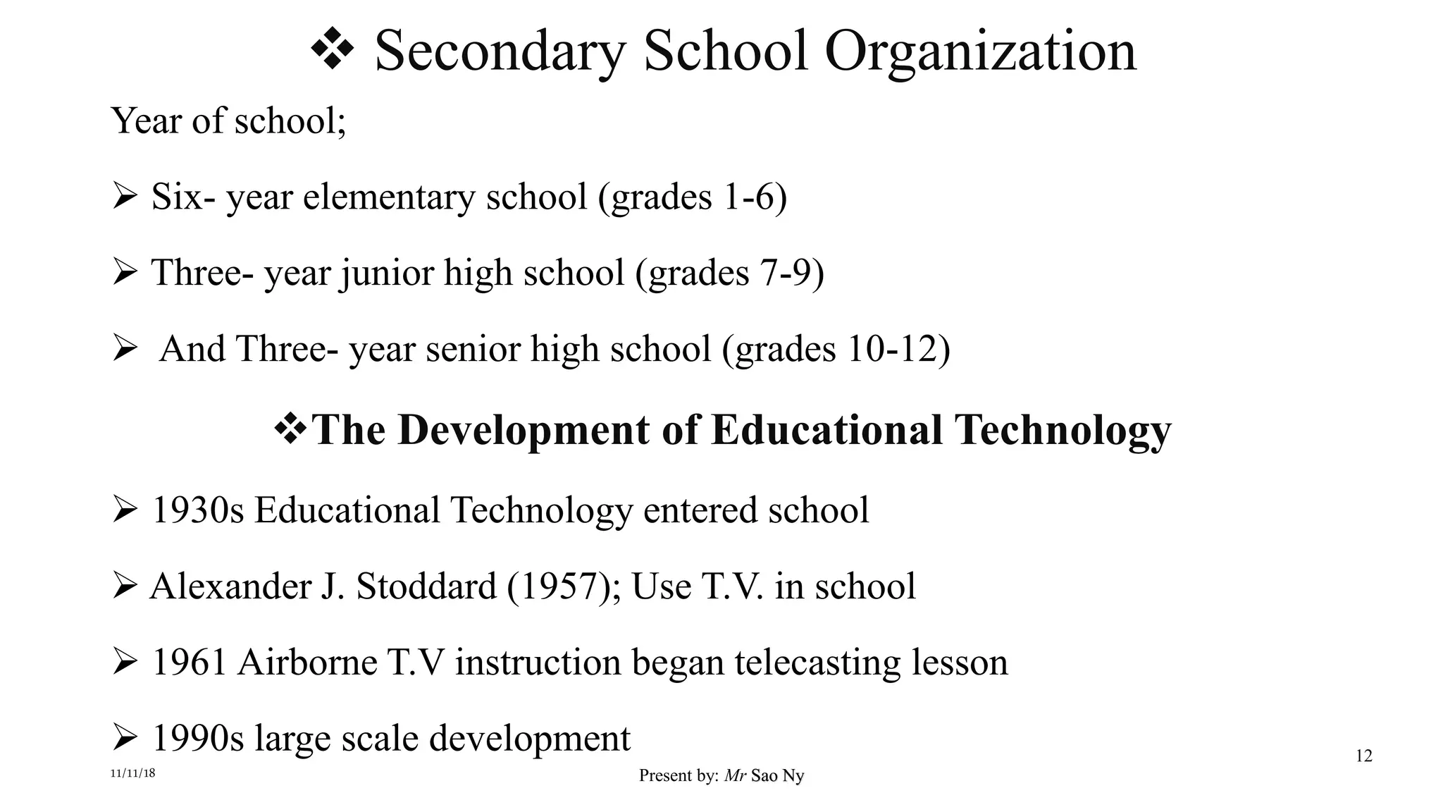 Foundation of education chapter5: Historical Development of American ...