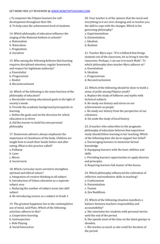 Foundation of education part 2 | PDF