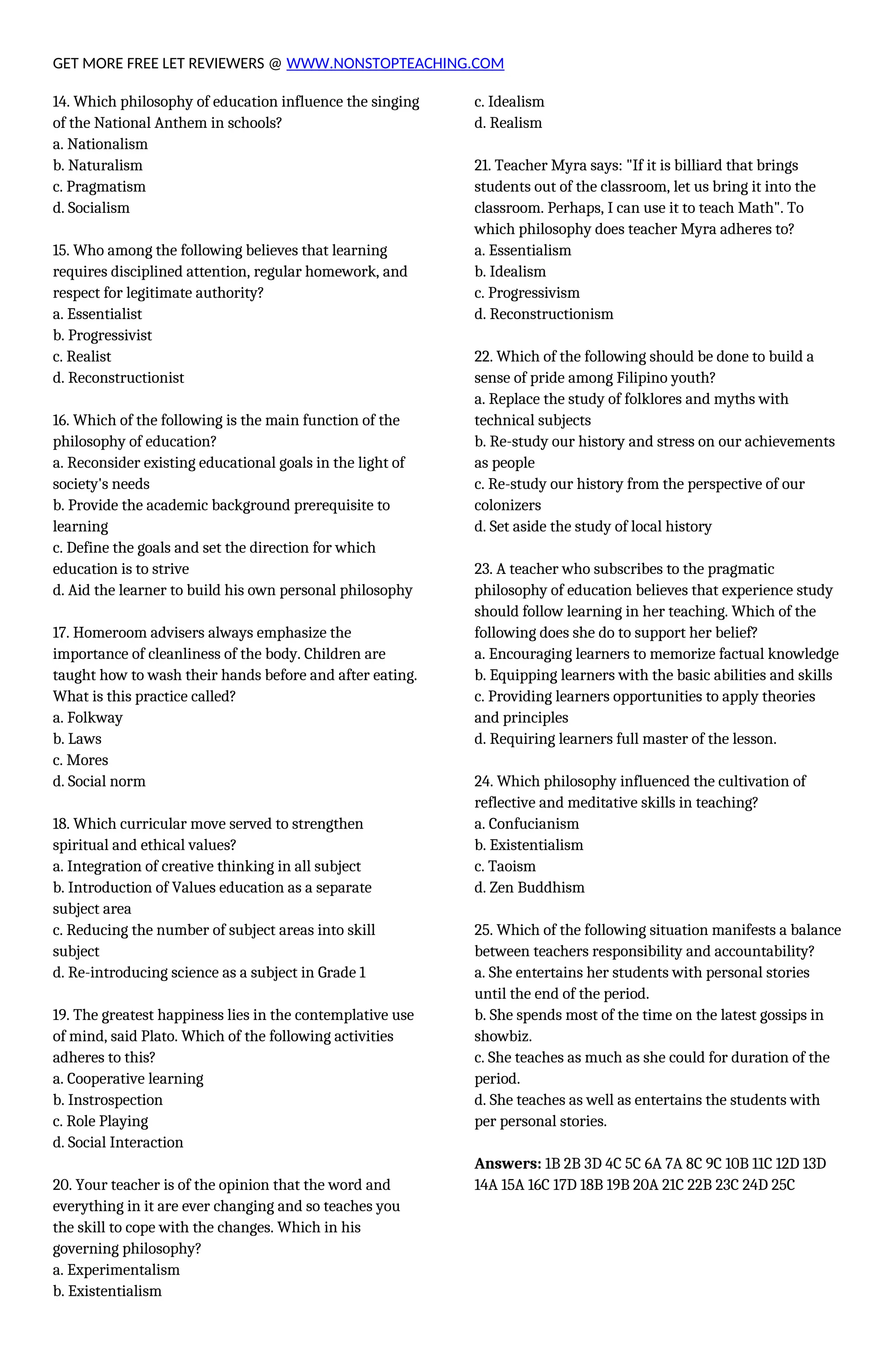 FOUNDATION OF EDUCATION IN BOARD EXAM IN | DOCX | Education