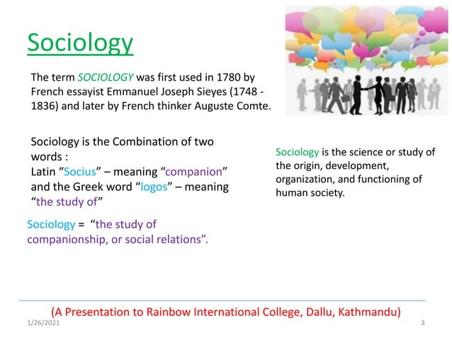 Relationship between Sociology and Education | PPTX | Education