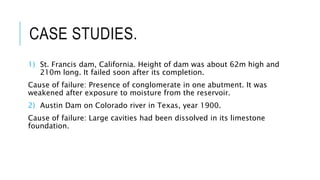 Foundation and galleries in gravity dam | PPTX