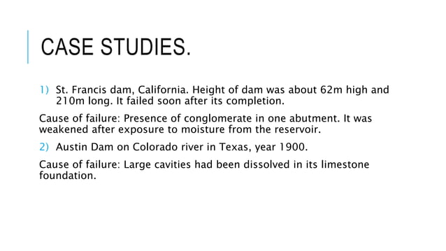 Foundation and galleries in gravity dam | PPTX | Geology | Science